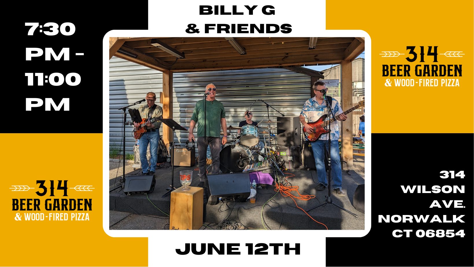 Billy G and Friends – 314 Beer Garden